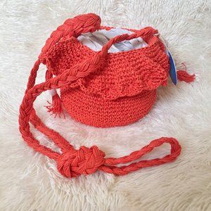 RHODE | Bags | Nwt Rhode X Target Crochet Bucket Bag Dark Orange Boho ...
